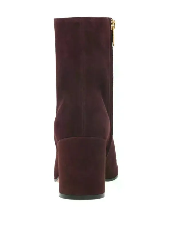 GIANVITO ROSSI Block-heel Ankle Boots - Red