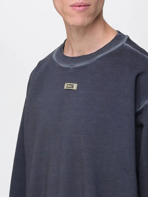 Gcds Sweatshirt With Logo Detail - Black