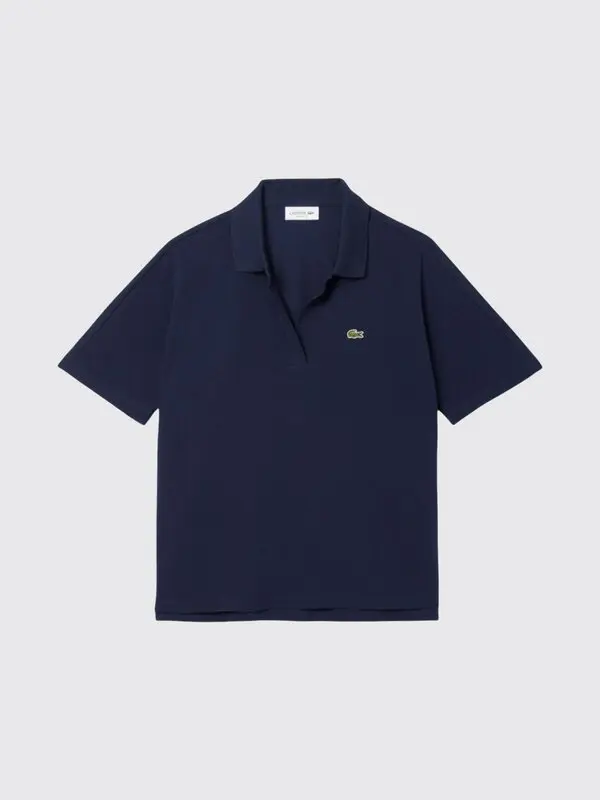 Lacoste Cotton Blend Polo Shirt - Blue