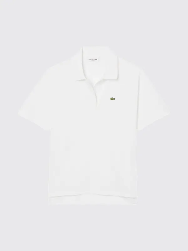 Lacoste Cotton Blend Polo Shirt - White
