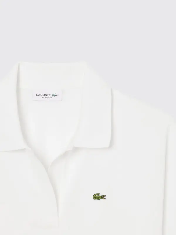Lacoste Cotton Blend Polo Shirt - White