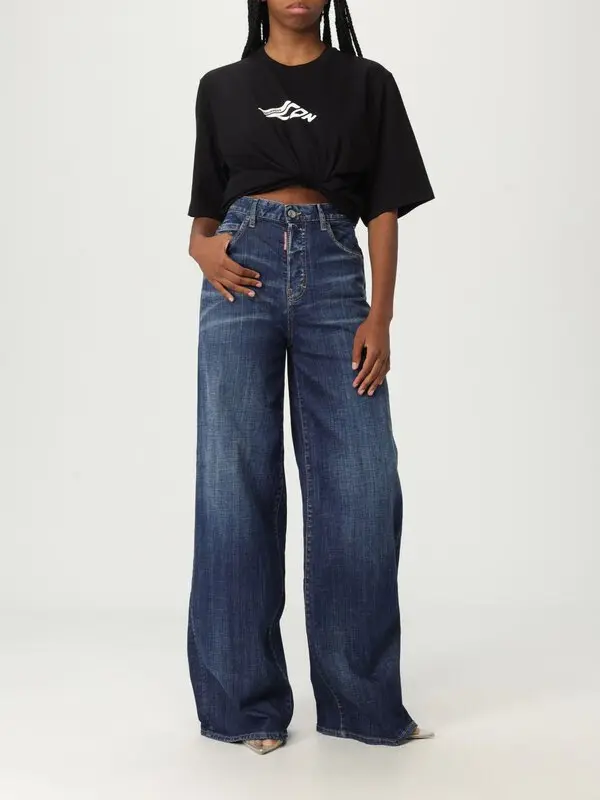 Dsquared2 Wide Leg Jeans