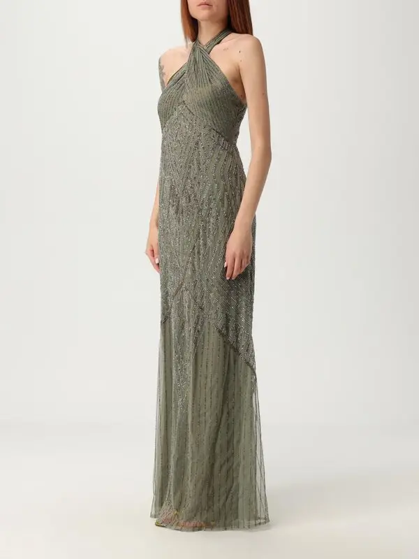 Ralph Lauren Beaded Halter Gown