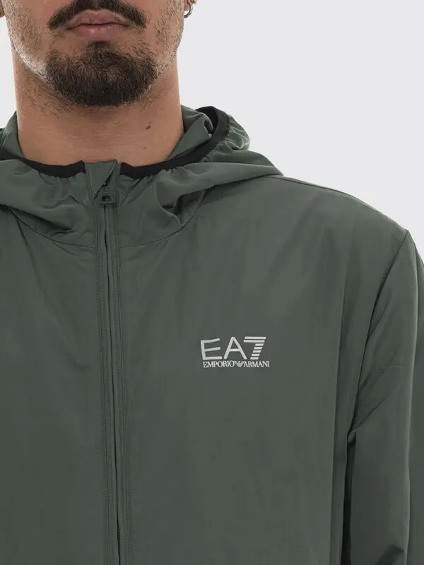 EA7 Hooded Zip-up Jacket - Green