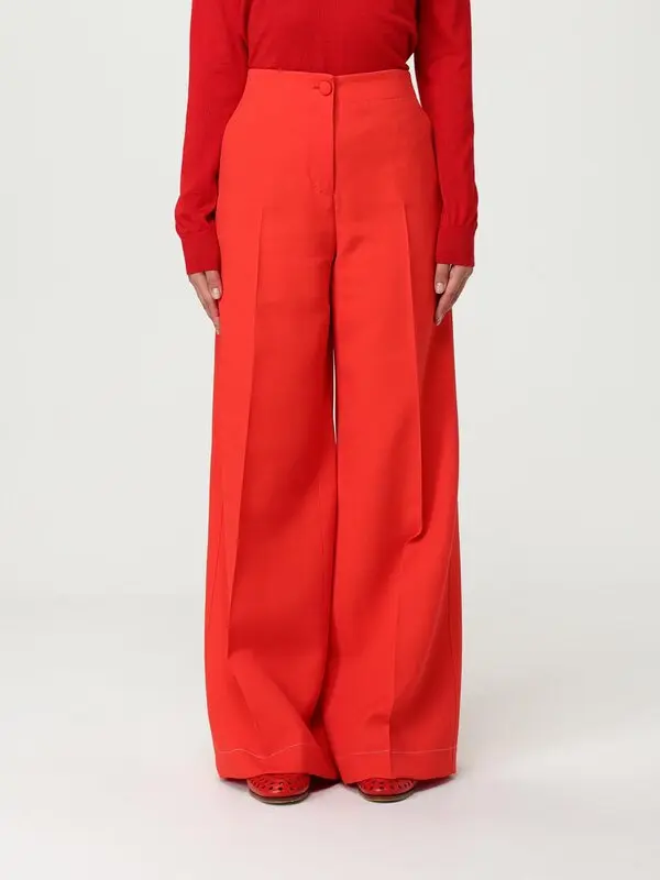 Brioni Tailored Wide Leg Trousers - Red