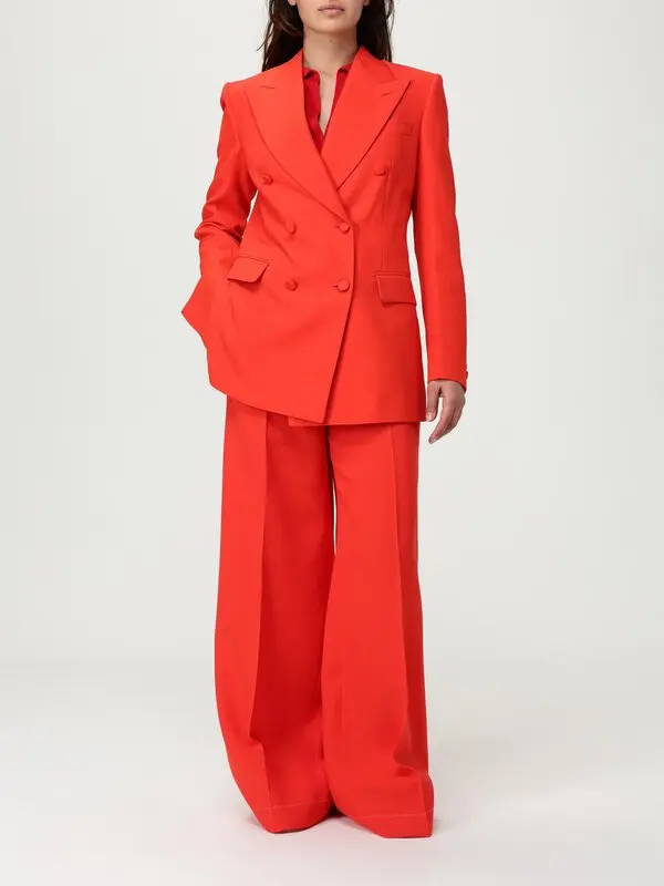 Brioni Tailored Wide Leg Trousers - Red