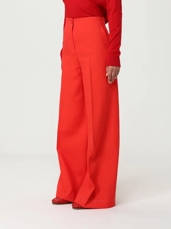 Brioni Tailored Wide Leg Trousers - Red