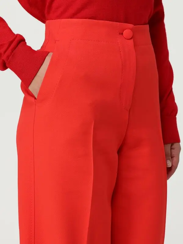 Brioni Tailored Wide Leg Trousers - Red