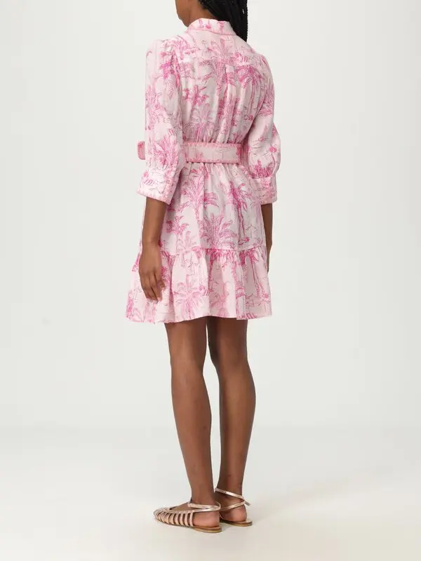 MC2 SAINT BARTH Printed Belted Shirt Dress