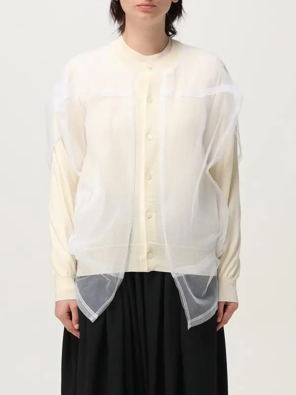 Comme Des Garçons Tulle Overlay Cardigan