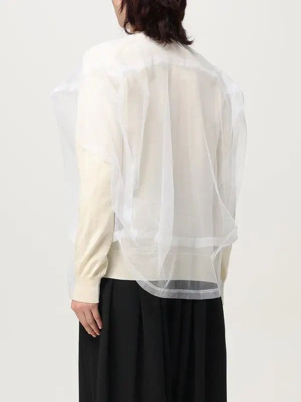 Comme Des Garçons Tulle Overlay Cardigan
