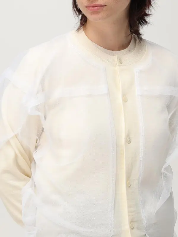 Comme Des Garçons Tulle Overlay Cardigan