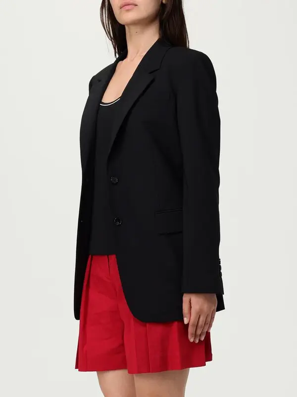 Theory Single-breasted Notched Lapel Jacket - Black
