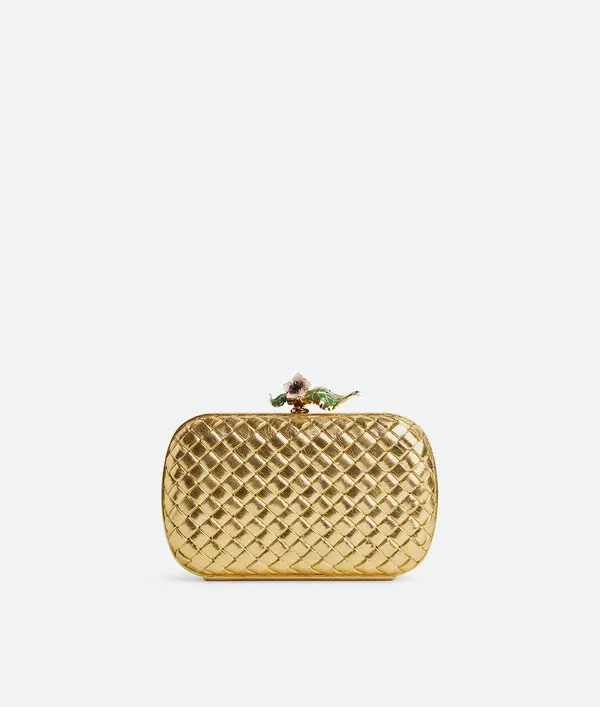 Bottega Veneta Knot Minaudière - Gold