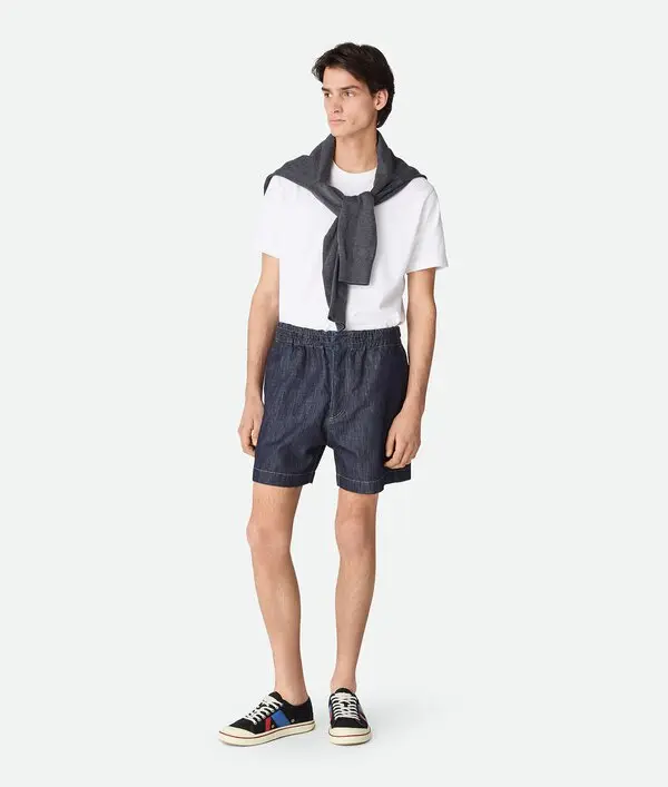 Bottega Veneta Rinsed Denim Shorts - Indigo