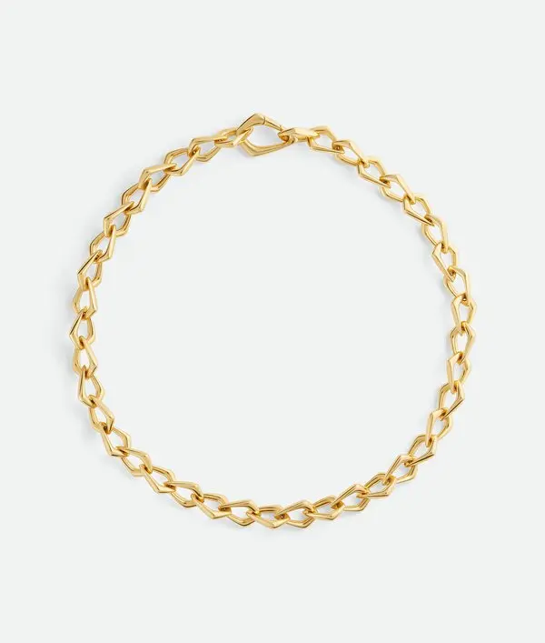 Bottega Veneta Fin Chain Necklace - Yellow Gold