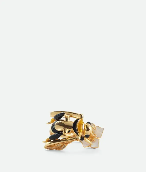 BOTTEGA  VENETA Ape Ring - White/gold Caramel