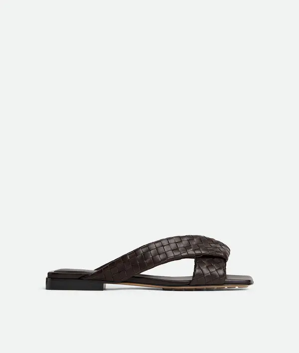 Bottega Veneta Riva Flat Mule - Fondant