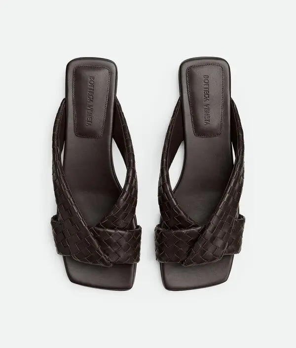 Bottega Veneta Riva Flat Mule - Fondant
