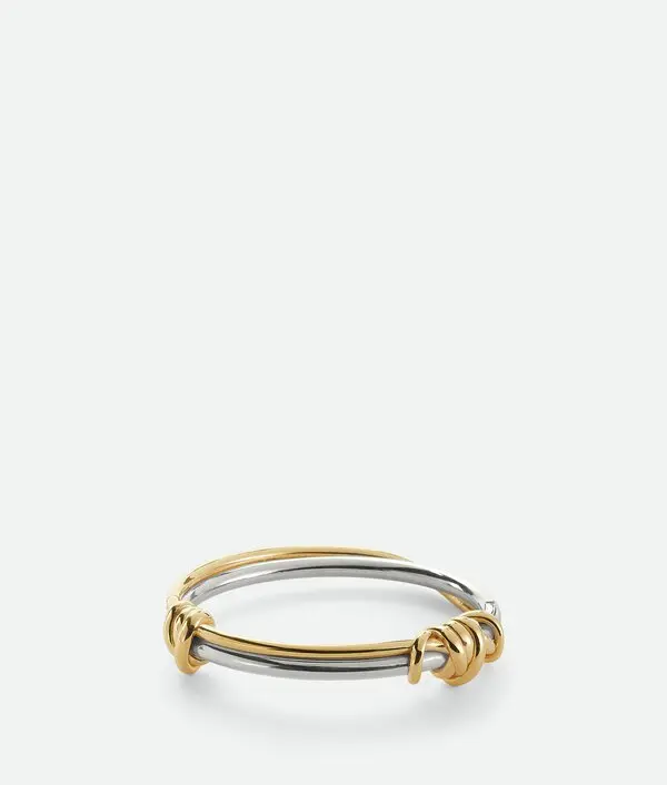 BOTTEGA  VENETA Knot Bracelet - Silver/yellow Gold
