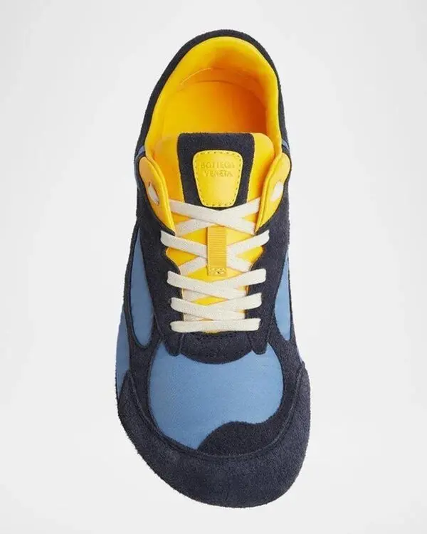 Bottega Veneta Orbit Lite Lace-up Sneakers - Blue