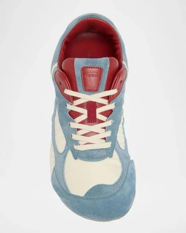 Bottega Veneta Orbit Lite Lace-up Sneakers - Ice