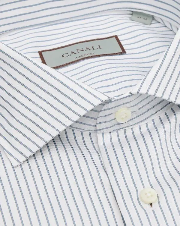 Canali Apos;s Cotton Narrow Stripe Dress Shirt