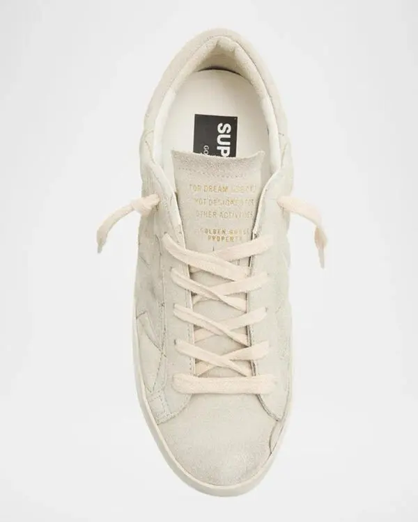 GOLDEN GOOSE Super-star Quilted Leather Low-top Sneakers - Ice