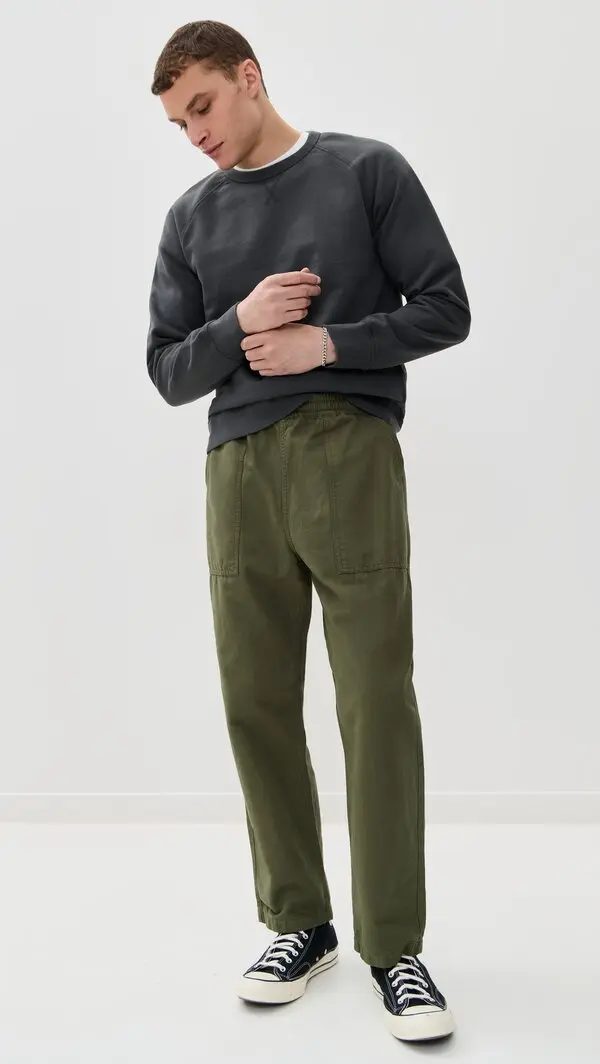 Officine Générale Crew Neck French Terry Sweater