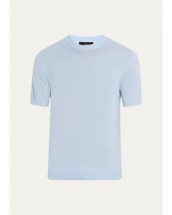 Vince Featherweight Wool-cashmere Crewneck Sweater - Mdblue