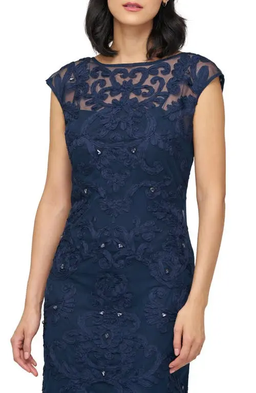 Js Collections Avril Soutache Cocktail Dress In Navy - 25% Off |  Editorialist