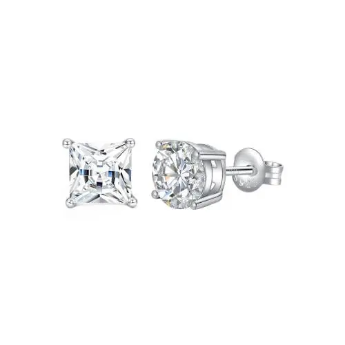 DONATELLO GIAN Round And Square Stud Earrings