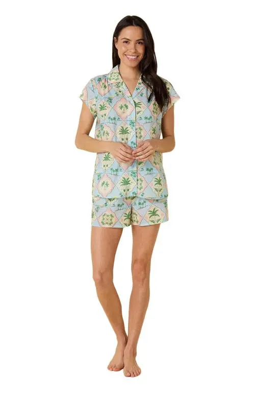 THE CAT'S PAJAMAS Voile Short Set - Palmetto Bay