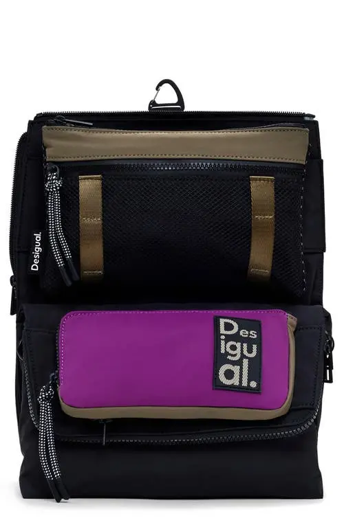 Desigual Voyager Nylon Convertible Crossbody Bag - Black