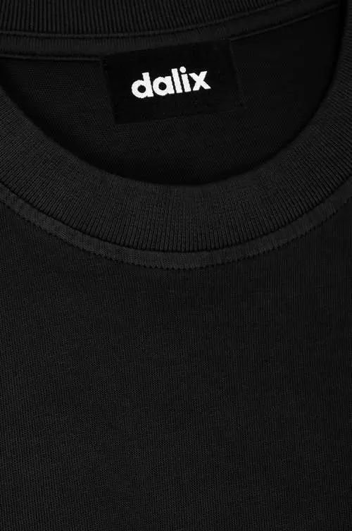 DALIX Astronaut Heavyweight Pigment Dye Tee - Black