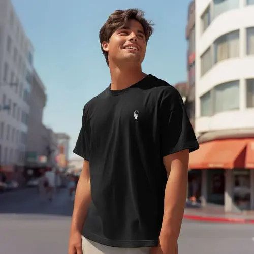 DALIX Astronaut Heavyweight Pigment Dye Tee - Black