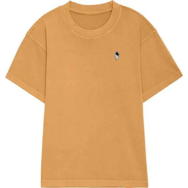 DALIX Astronaut Heavyweight Pigment Dye Tee - Peanut