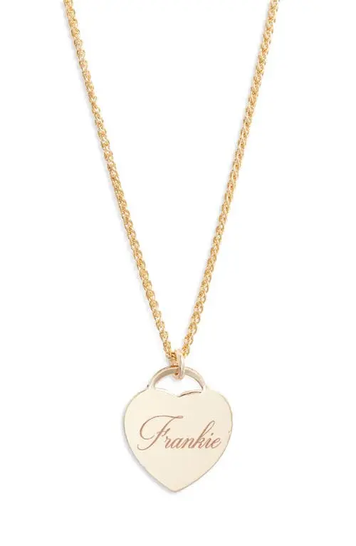 SET & STONES Alice Personalized Heart Pendant Necklace - Gold