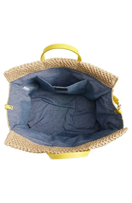 Clare V. Woven Raffia Tote Bag