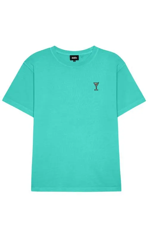 DALIX Martini Midweight Garment Dye Tee - Sea Green