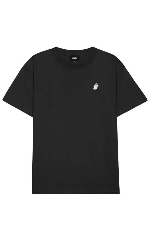 DALIX Ghost Mode Heavy Weight Cotton Tee - Black