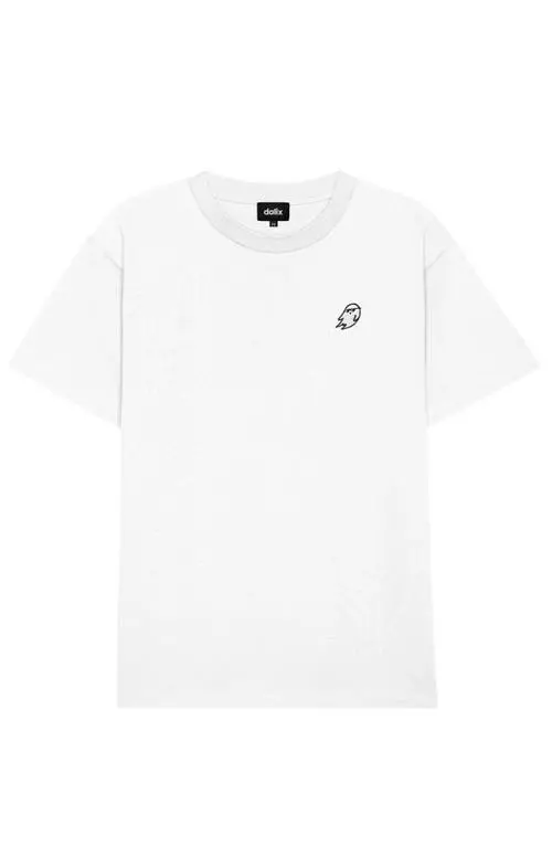 DALIX Ghost Mode Heavy Weight Cotton Tee - White