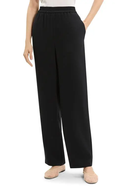 Theory Satin Wide-leg Pants