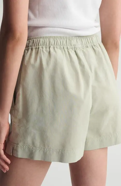 Brooklyn Industries Relaxed-fit Cotton Drawstring Shorts - Puritan Gray