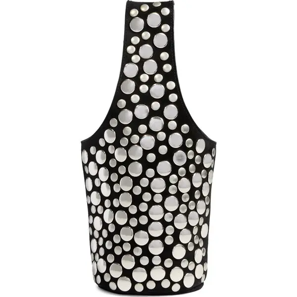 Khaite Livia Studded Suede Bag - Black
