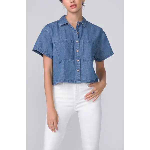 UNPUBLISHED Sami Short Sleeve Cotton Button-up Shirt