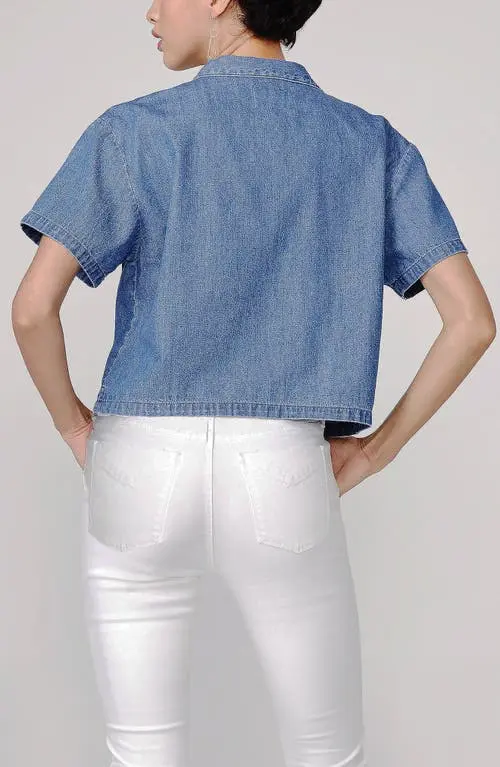 UNPUBLISHED Sami Short Sleeve Cotton Button-up Shirt