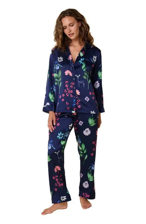 THE CAT'S PAJAMAS Silk Pajama Set - Deerly