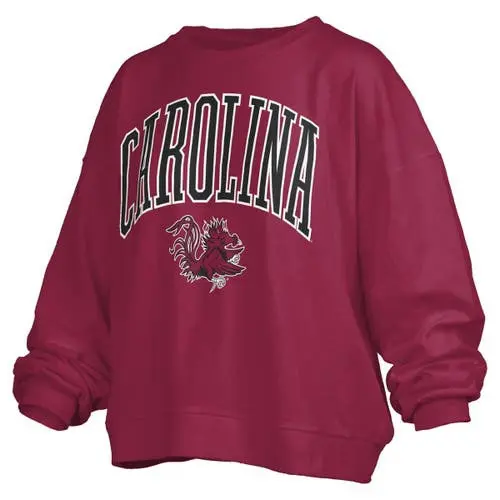 PRESSBOX South Carolina Gamecocks Oversized Pullover Sweatshirt