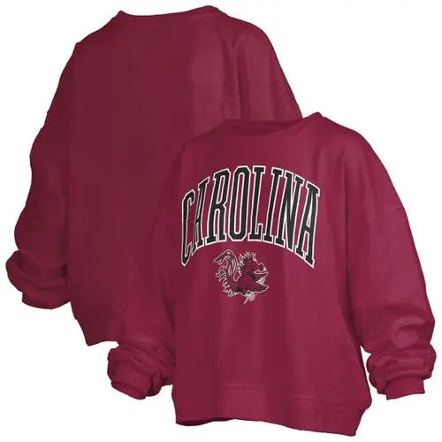 PRESSBOX South Carolina Gamecocks Oversized Pullover Sweatshirt
